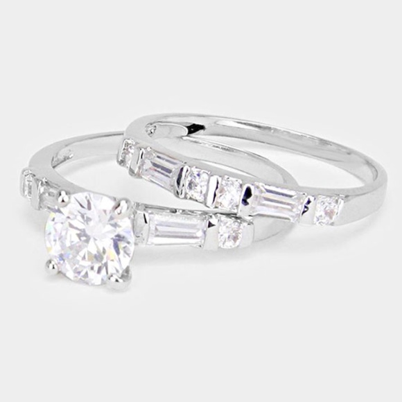 Jewelry | Cubic Zirconia Ring Set | Poshmark